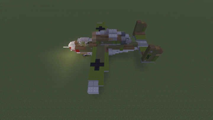 WWII German, He-162 "Salamander" jet fighter Minecraft Map
