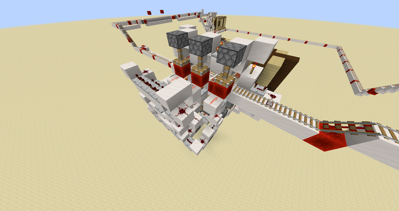 Mobile Storage Minecarts (Proof of concept) Minecraft Map