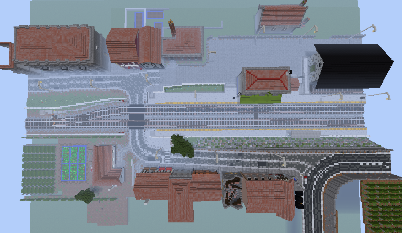 Rural Train Station Minecraft Map