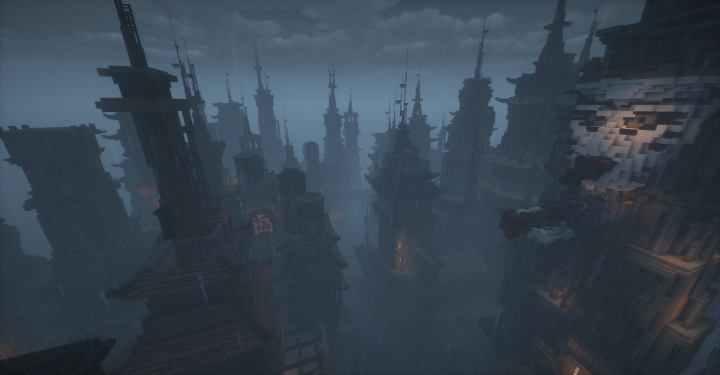 Naruto - Ame - 雨隠れの里 Minecraft Map