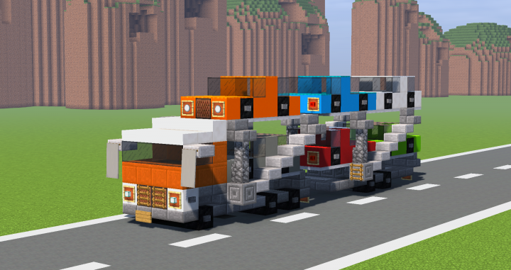 Vehicle Transport Truck Minecraft Map