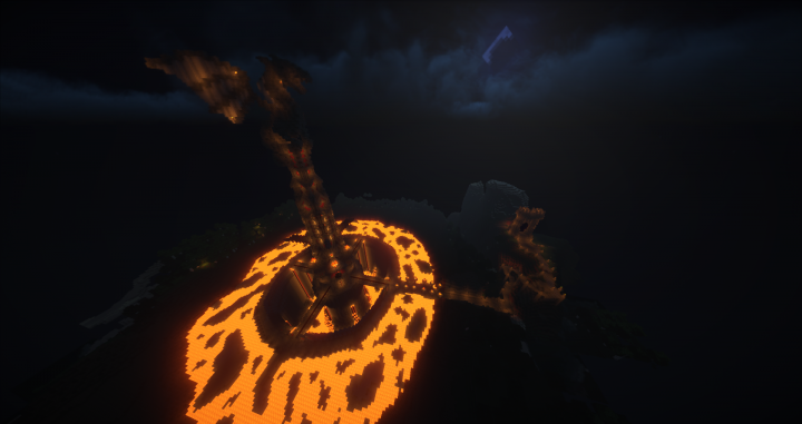 Dragon on the Mordor Tower Minecraft Map