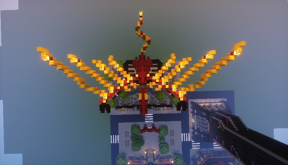 Fire elemental dragon (flying) Minecraft Map