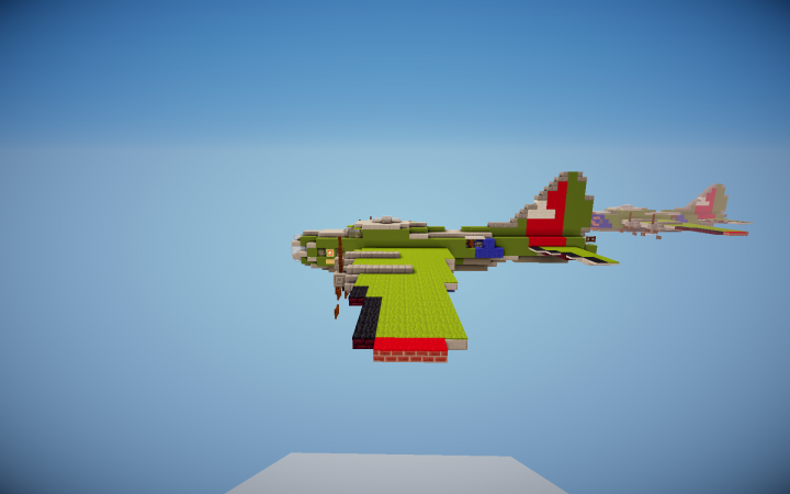 B-17 Flying Fortress Minecraft Map