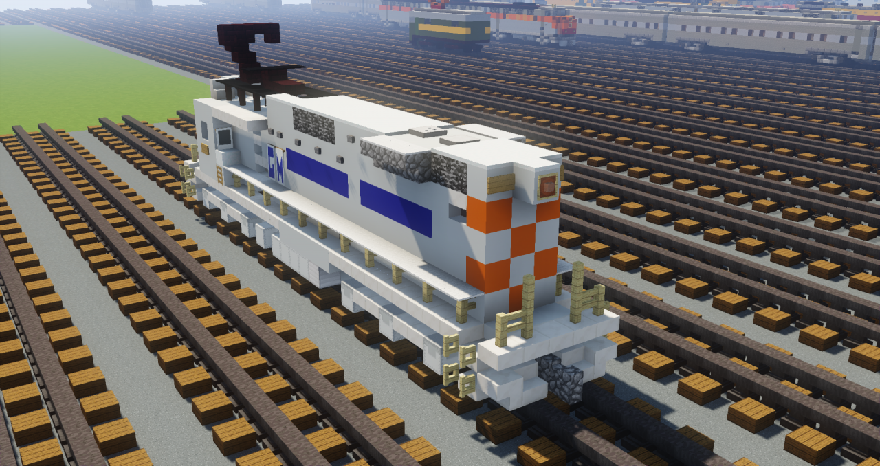 [1.5:1 Scale] EMD EMDX GM6C electric locomotive Minecraft Map
