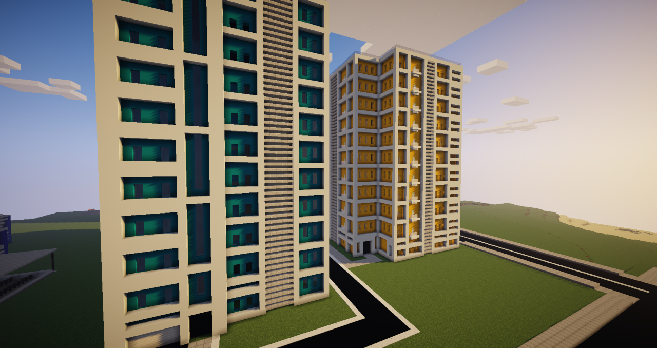 Modern Apartment Building Minecraft Map