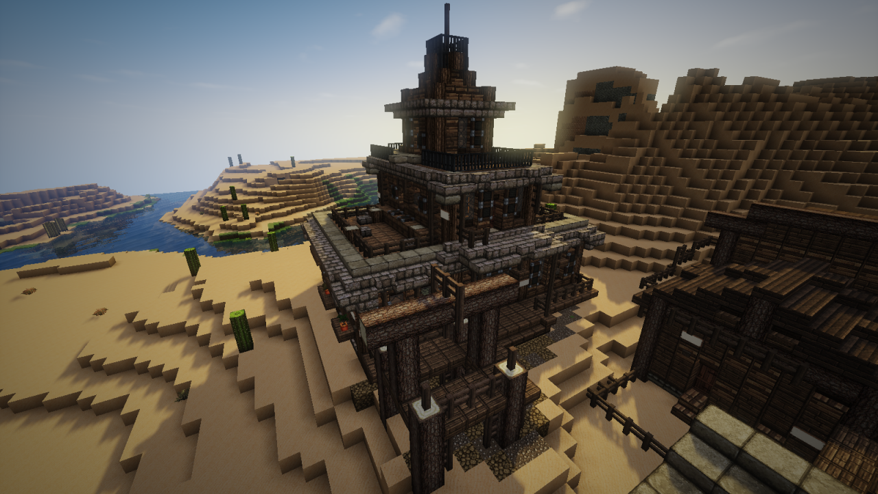 Wild Western Town Hall Minecraft Map