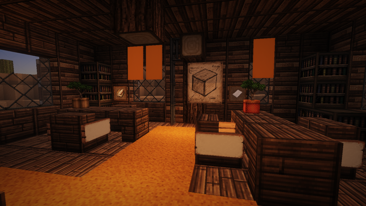 Wild Western Town Hall Minecraft Map