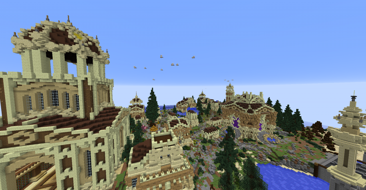 Town hub - free to download Minecraft Map