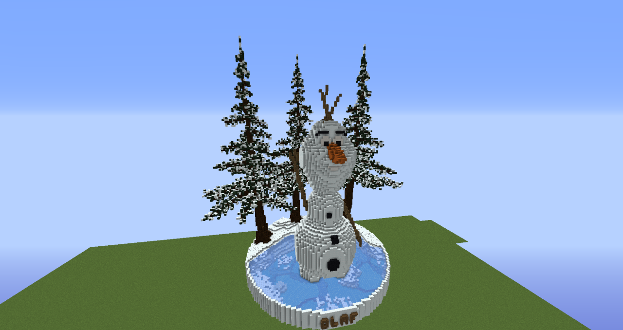 Olaf from Frozen (Organic) Minecraft Map