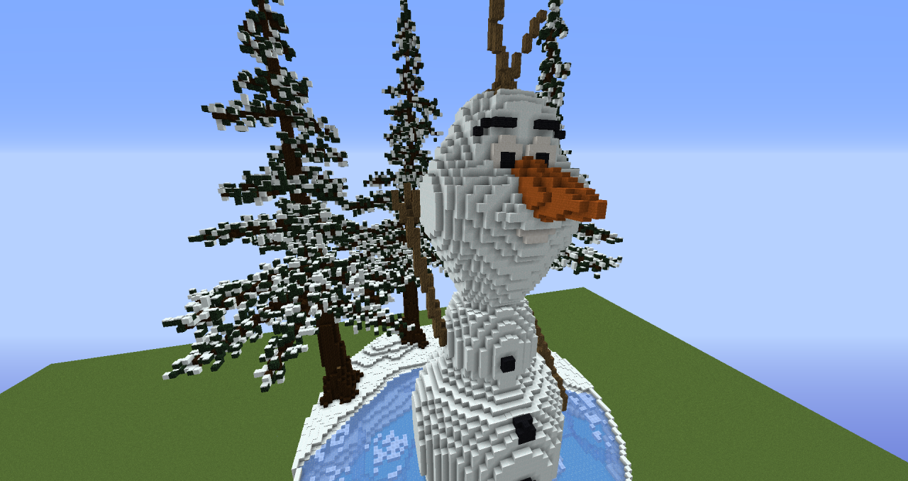 Olaf from Frozen (Organic) Minecraft Map