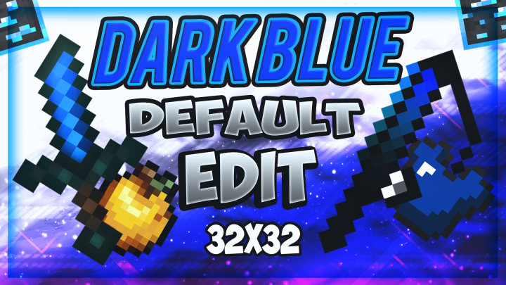 Best Blue Default Edit 32x32 UHC/PvP Texture Pack (FREE) Minecraft ...