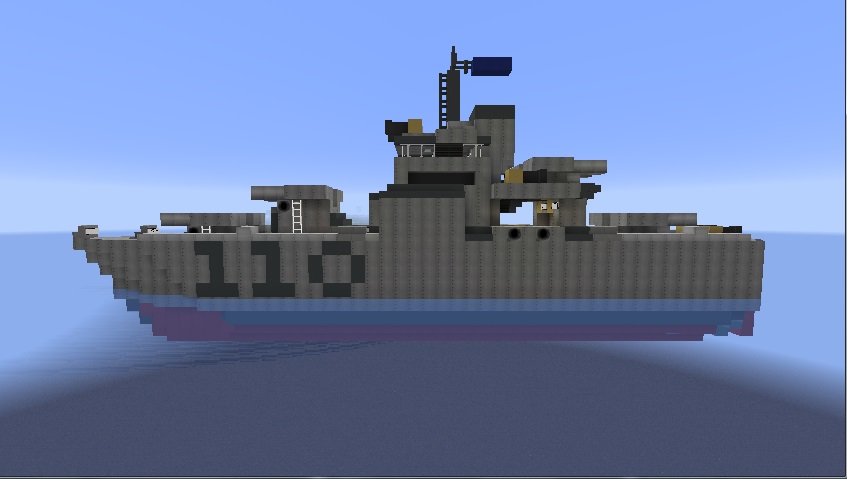 Light Cruiser Revenge (Movecraft/Navycraft) Ship Minecraft Map