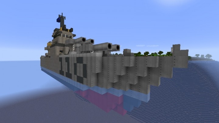 Light Cruiser Revenge (Movecraft/Navycraft) Ship Minecraft Map