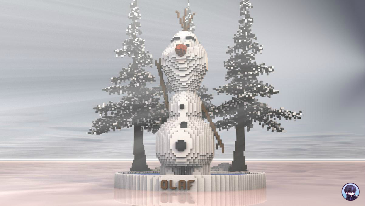 Olaf from Frozen (Organic) Minecraft Map