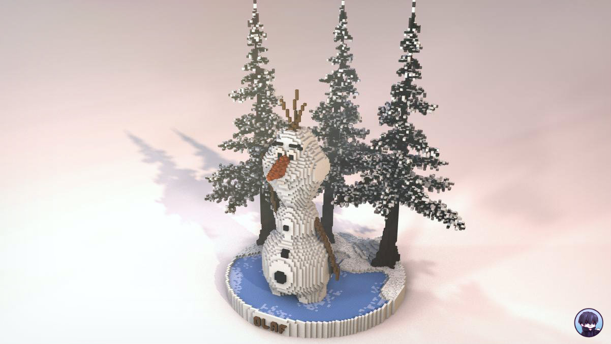 Olaf from Frozen (Organic) Minecraft Map