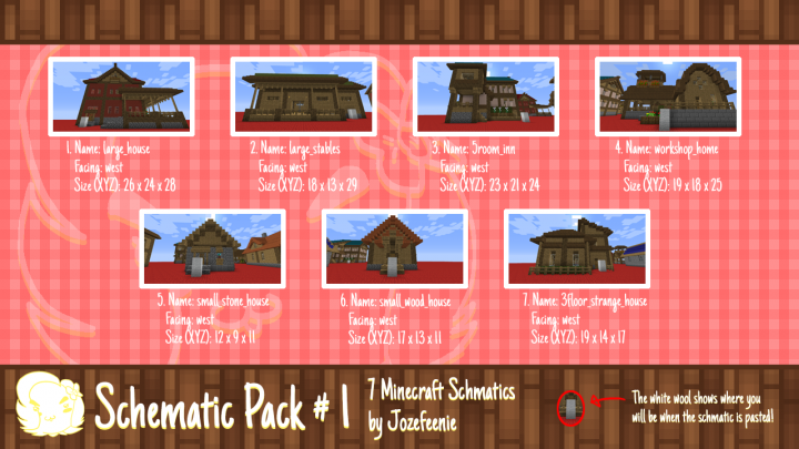 Schematic Pack #1 Minecraft Map