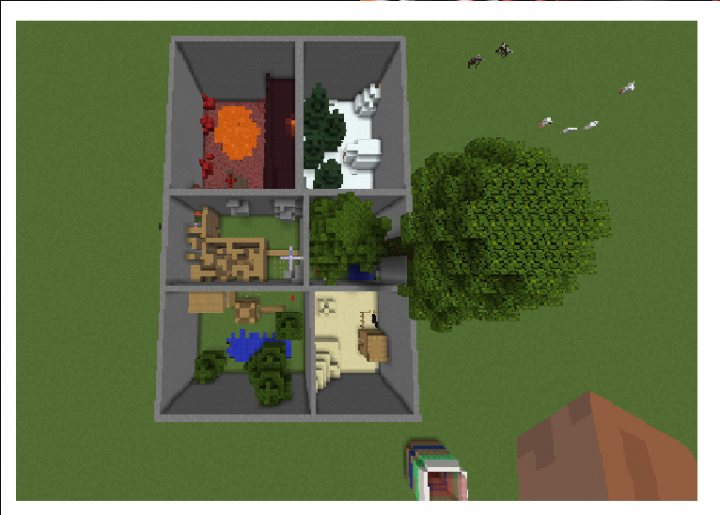 :Find the button: Minecraft Map