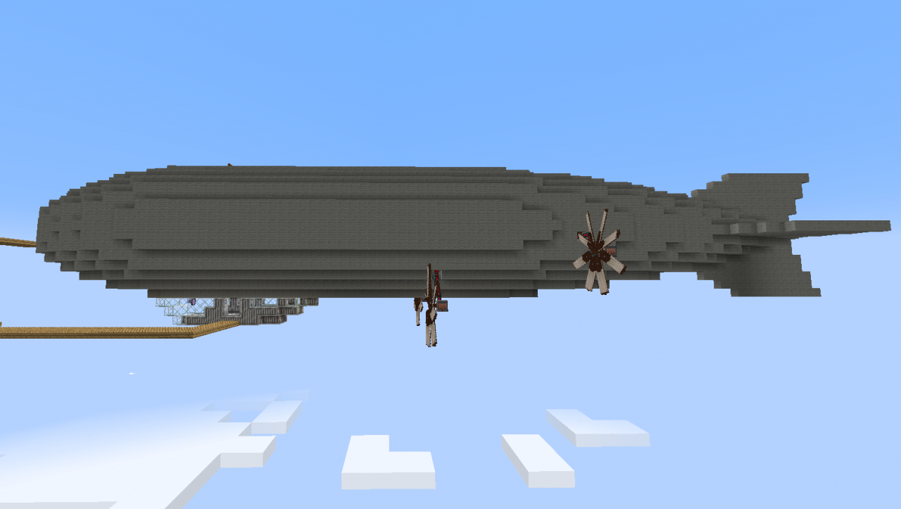 Zeppelins for use with Skyblock mods Minecraft Map