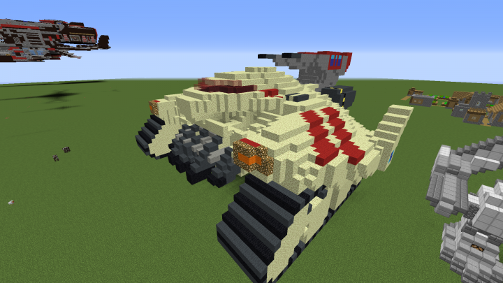 Futuristic Vehicles! (spaceships,tanks,mechs!) Minecraft Map