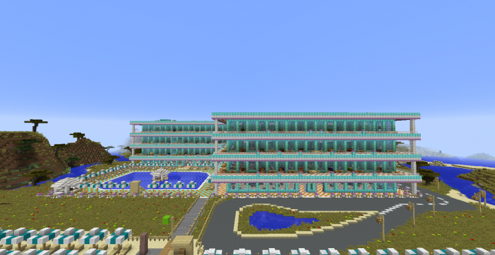 Seaside Hotel Minecraft Map