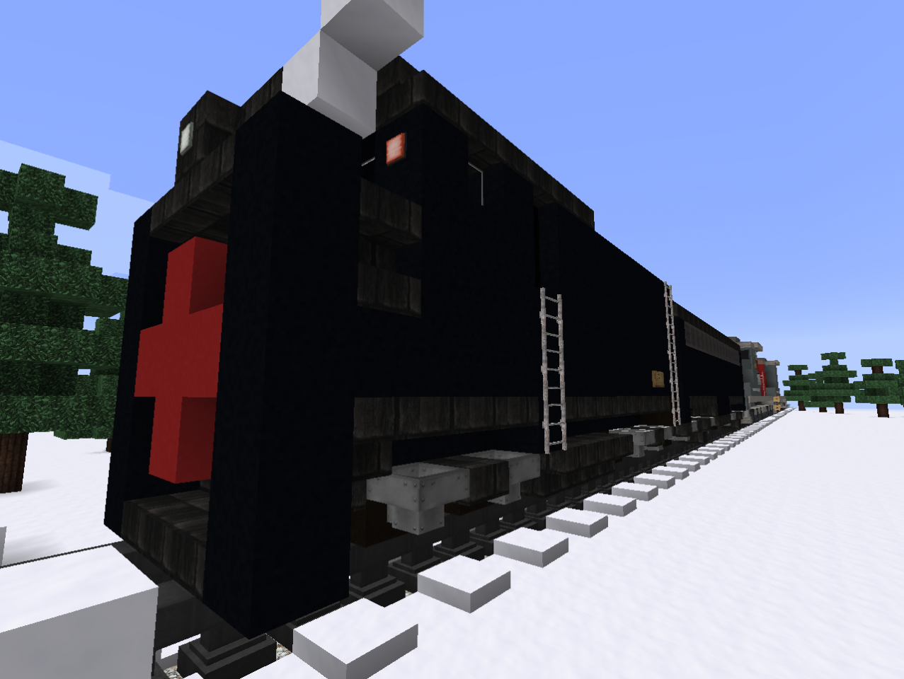 SPMW Southern pacific diesel rotary snow plow. Minecraft Map