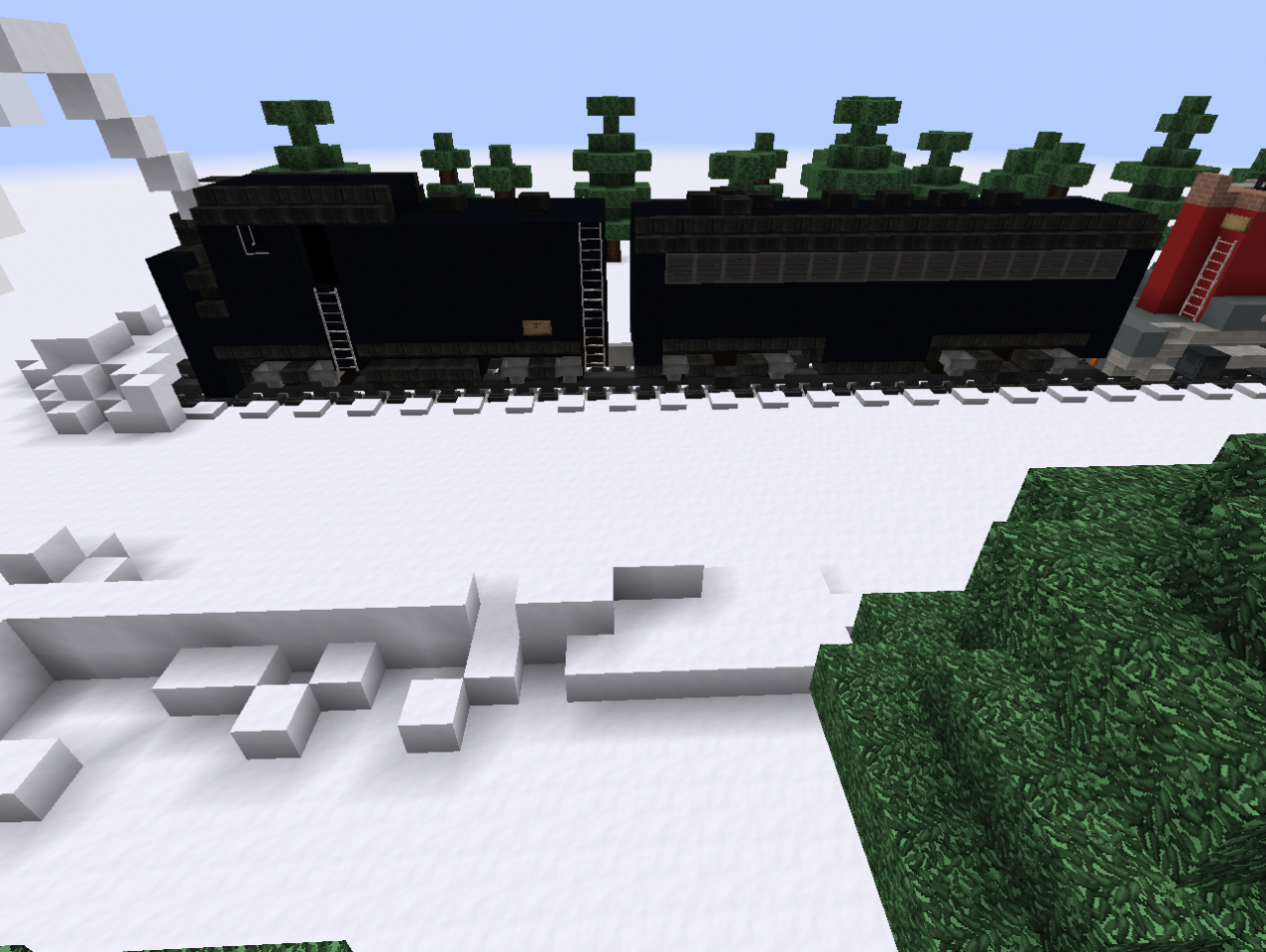 SPMW Southern pacific diesel rotary snow plow. Minecraft Map