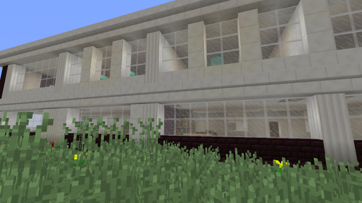 The simple modern MC house Minecraft Map