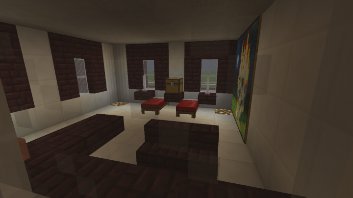 The simple modern MC house Minecraft Map