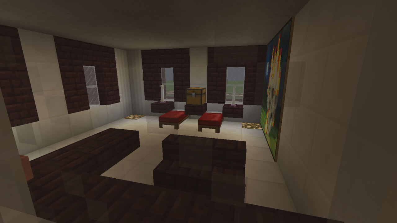 The simple modern MC house Minecraft Map