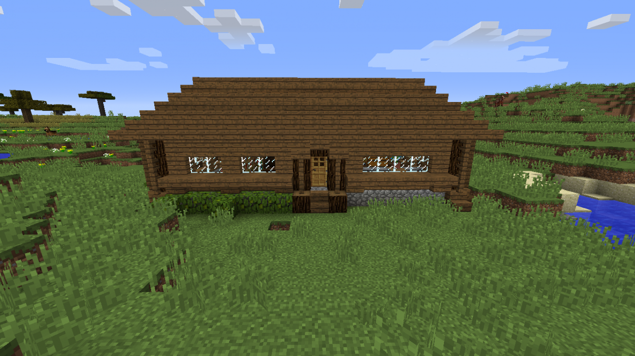 Simple MC wooden house Minecraft Map
