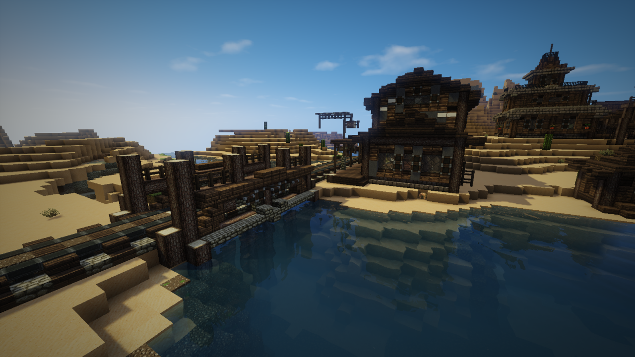 Wild Western Train Station Minecraft Map