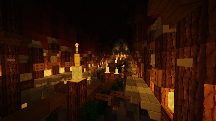 A simple path to the Temple Minecraft Map