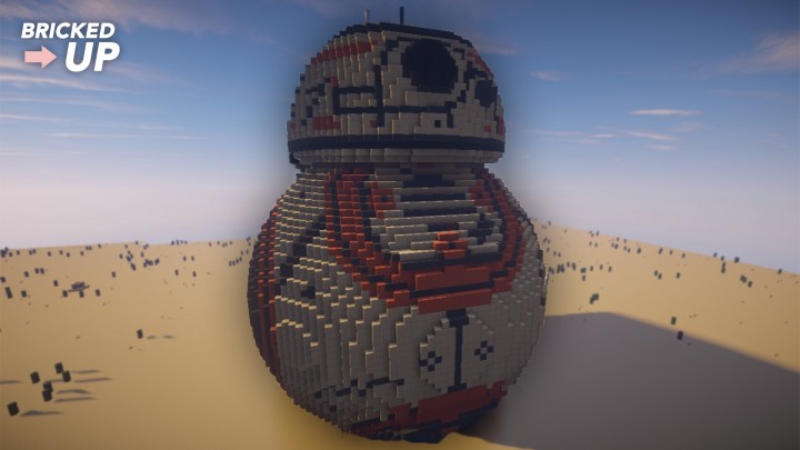 Giant BB-8 Minecraft Map