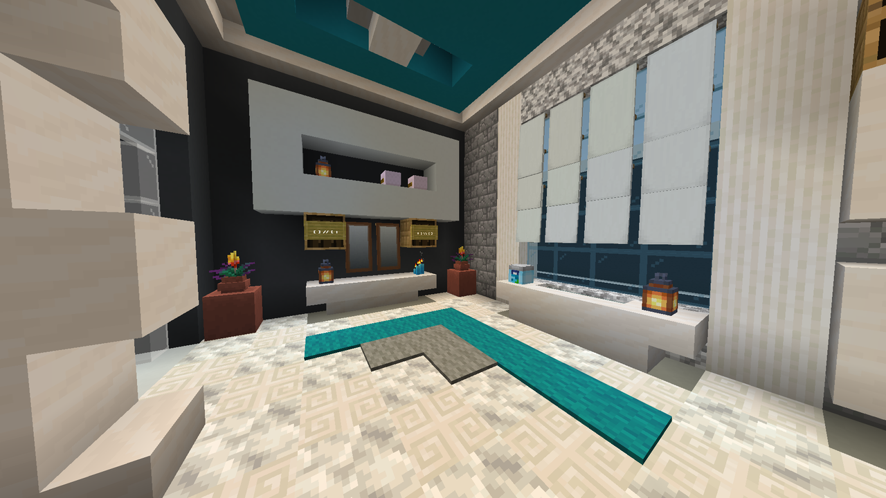 Contemporary Modern Bathroom Minecraft Map
