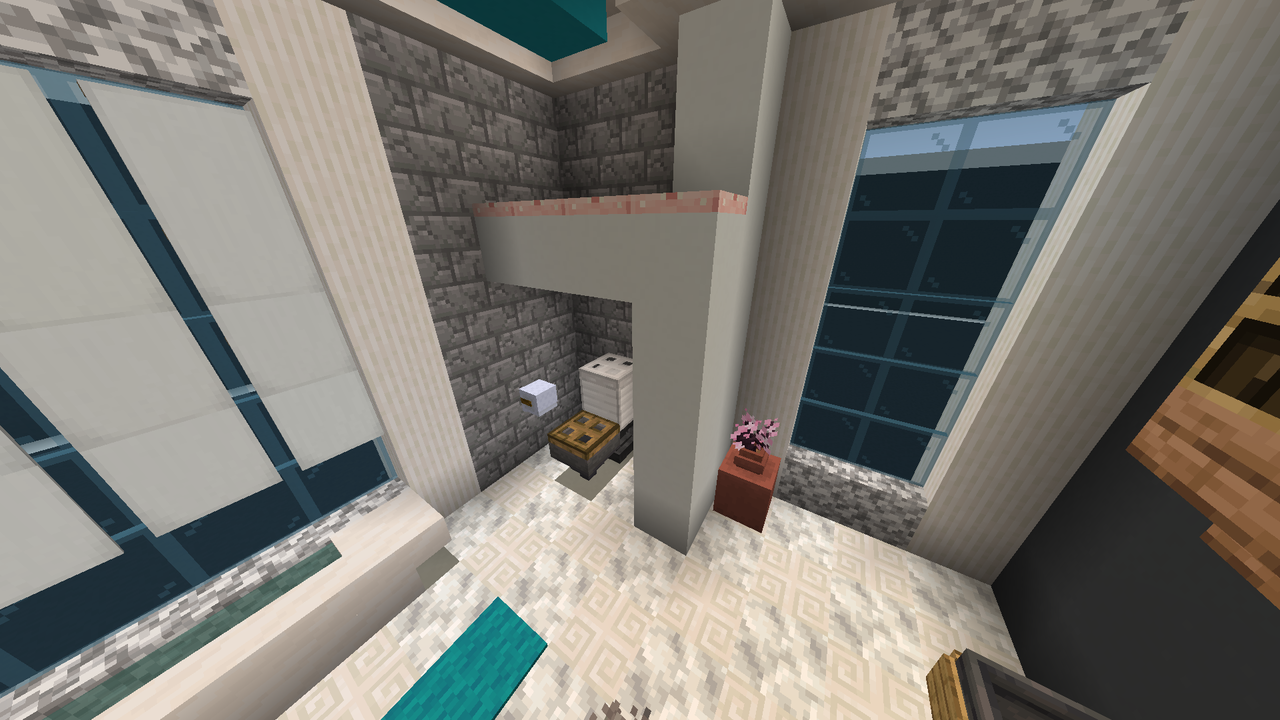 Contemporary Modern Bathroom Minecraft Map