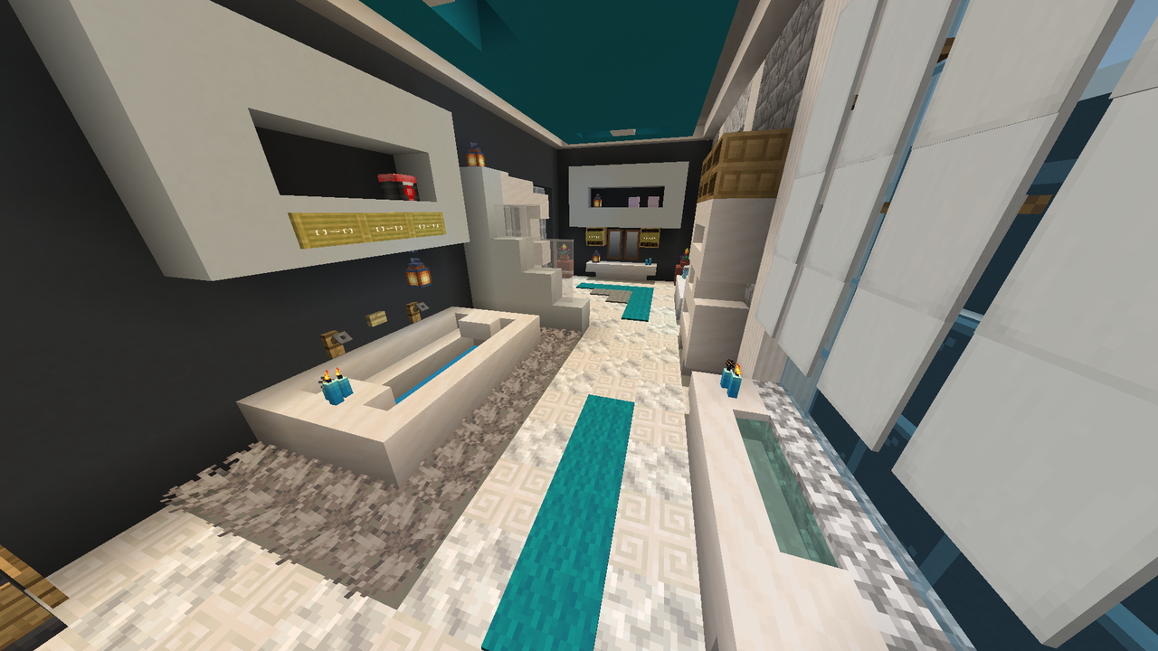 Contemporary Modern Bathroom Minecraft Map