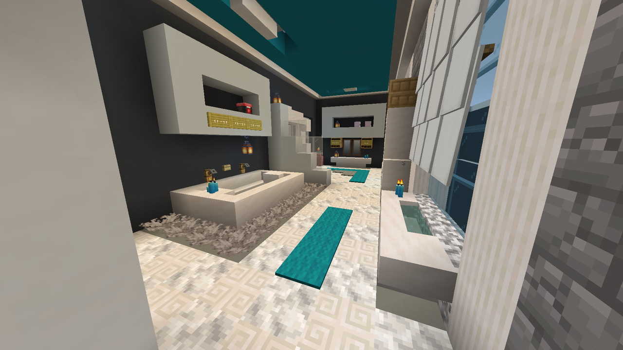 Contemporary Modern Bathroom Minecraft Map