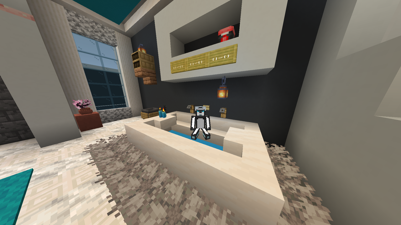 Contemporary Modern Bathroom Minecraft Map