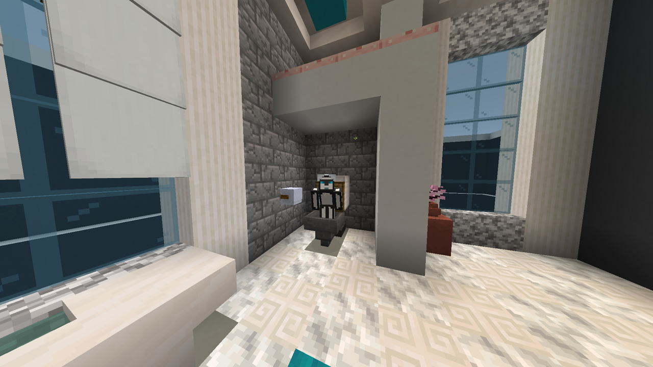 Contemporary Modern Bathroom Minecraft Map