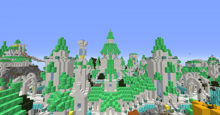 Runescape - Prifddinas in Minecraft (by me7176) Minecraft Map