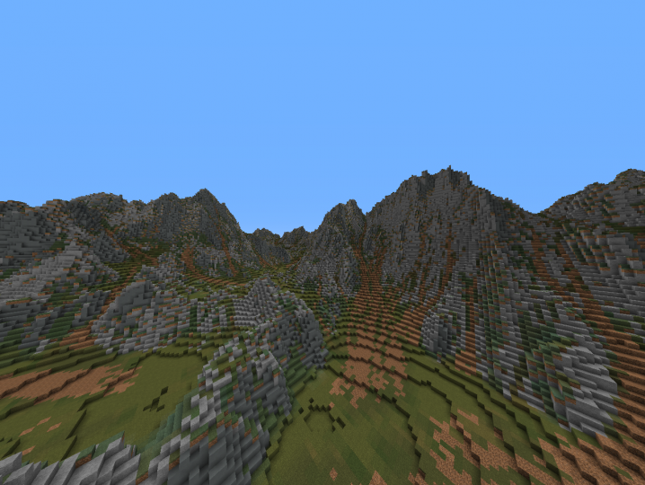 mountain range area Minecraft Map