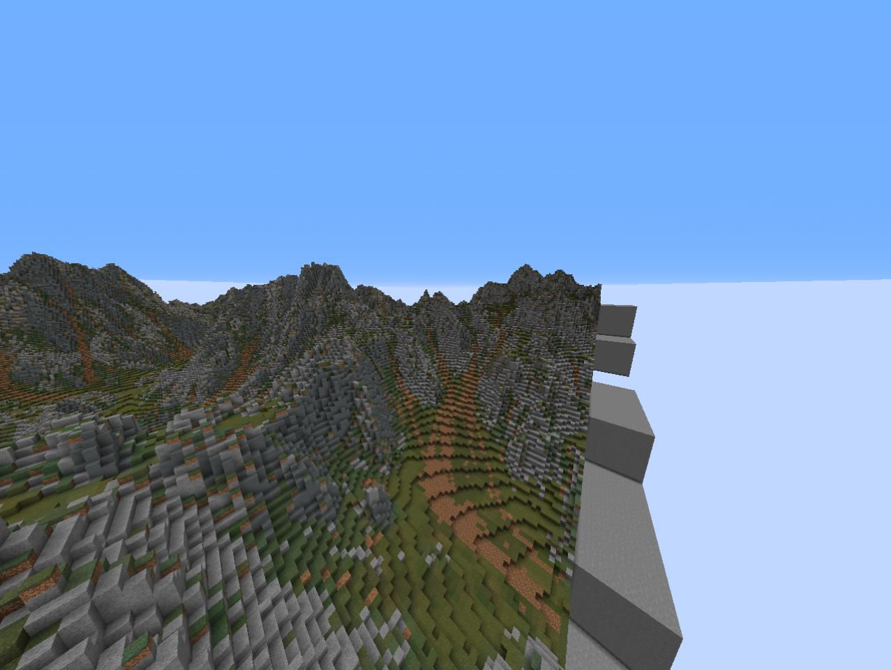 mountain range area Minecraft Map