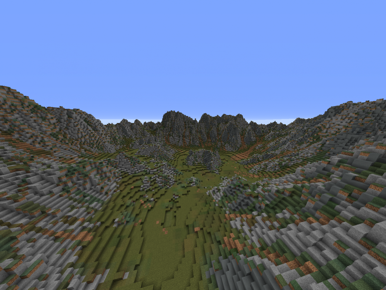 mountain range area Minecraft Map
