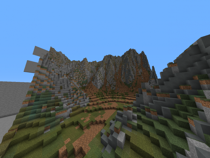 mountain range area Minecraft Map