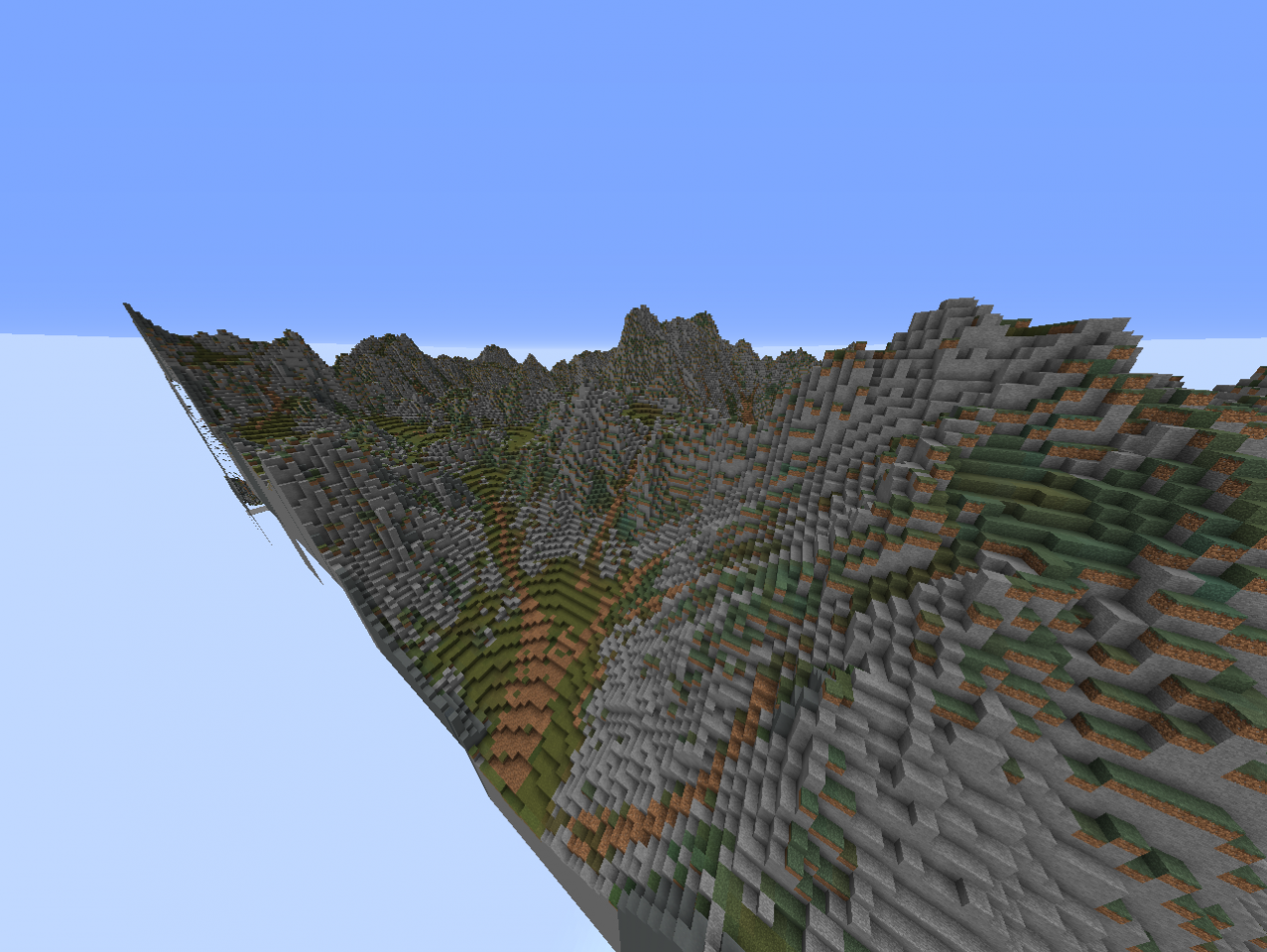 mountain range area Minecraft Map