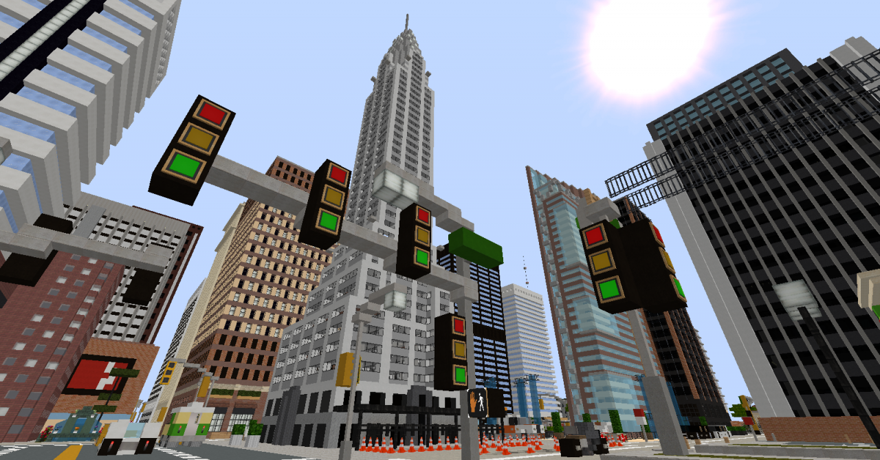 West Cost Traffic Lights (8 Ideas) Minecraft Map