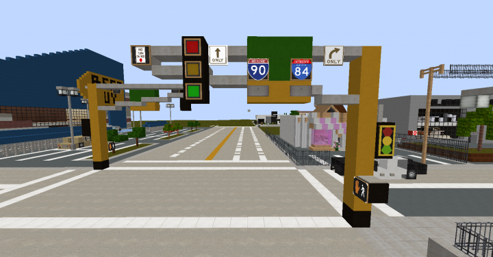 West Cost Traffic Lights (8 Ideas) Minecraft Map