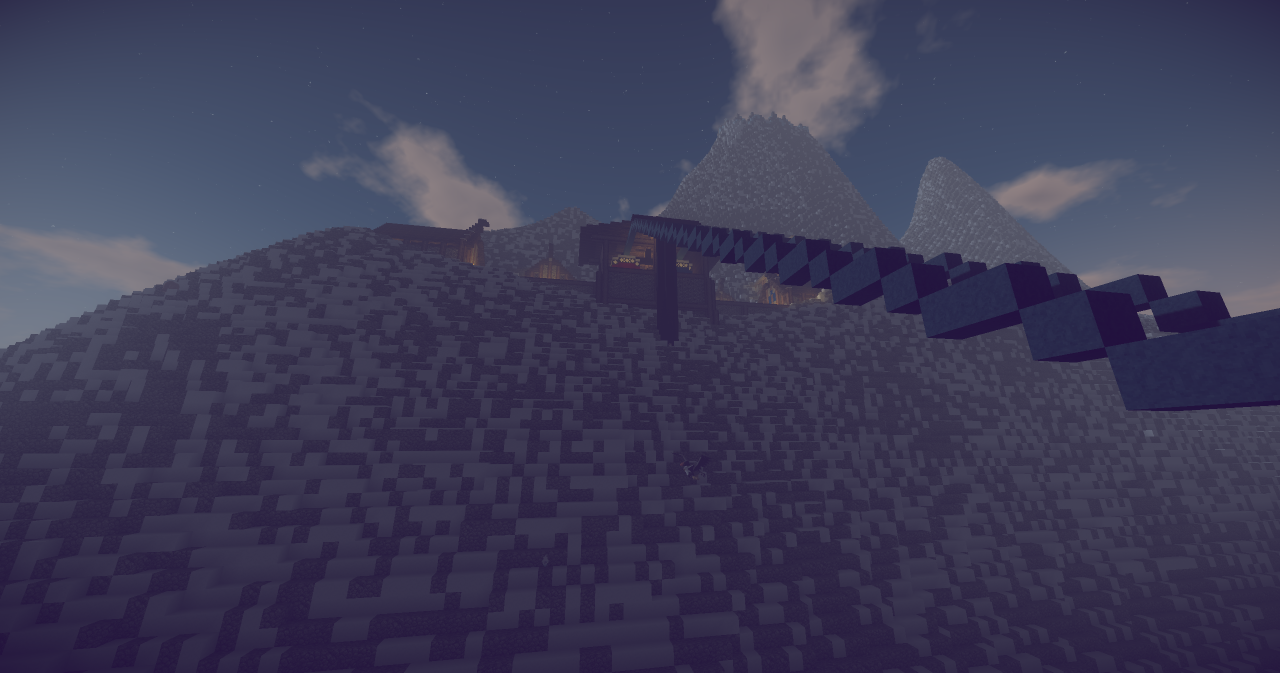 Icy Mountain Village Minecraft Map