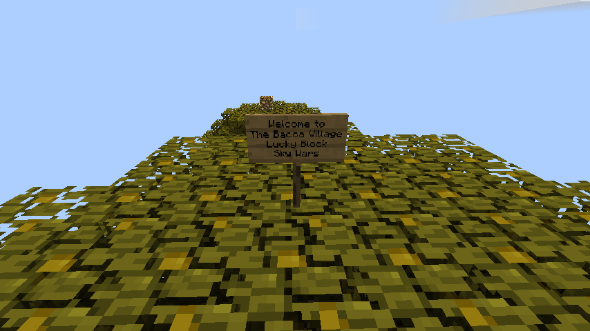 Bacca Village Lucky Block Sky Wars Minecraft Map